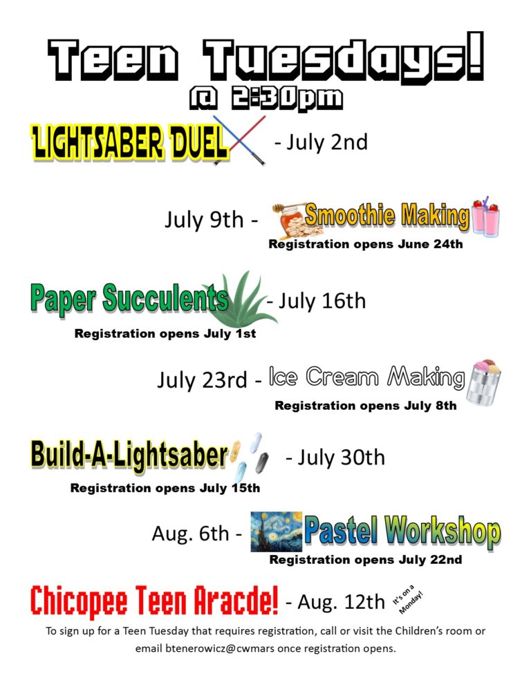 Teen Summer Reading 2019 – Chicopee Public Library Teenspot